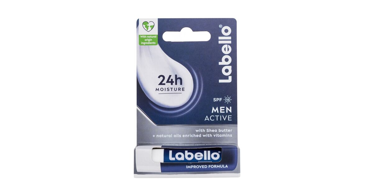 Labello Men Active 24h Moisture Lip Balm Balzám na rty pro muže ...