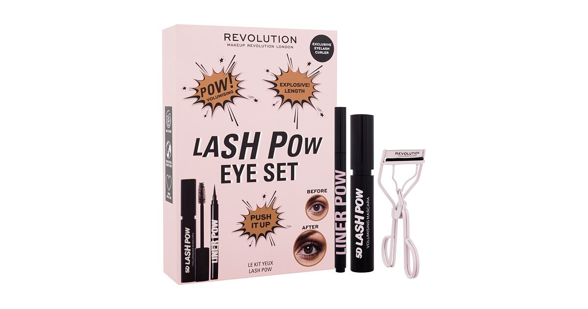 Makeup Revolution London Lash Pow Eye Set Řasenka pro ženy - Kosmetika ...